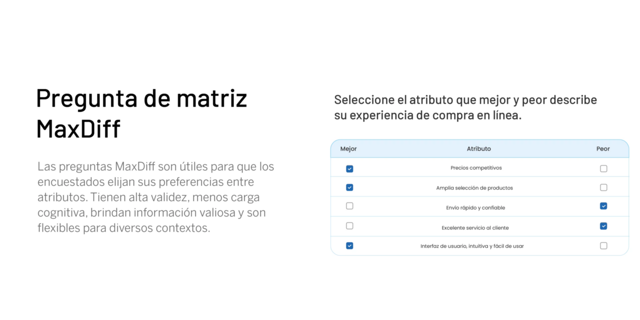 Cómo MaxDiff mide las preferencias de los consumidores de forma efectiva - Blog QServus